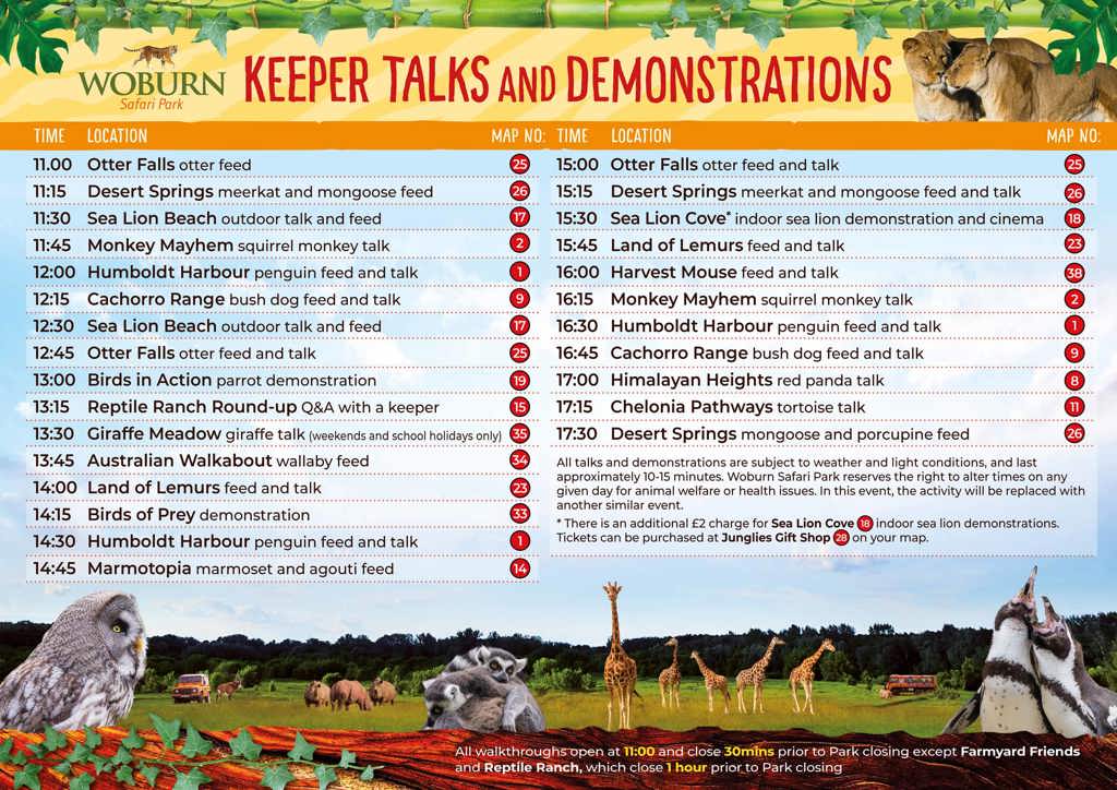 Keeper Talks & Demonstrations | Woburn Safari Park